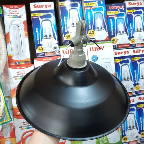 Jual KAP LAMPU JALAN BULAT HITAM E27 DIAMETER 30CM - Kota Bekasi ...
