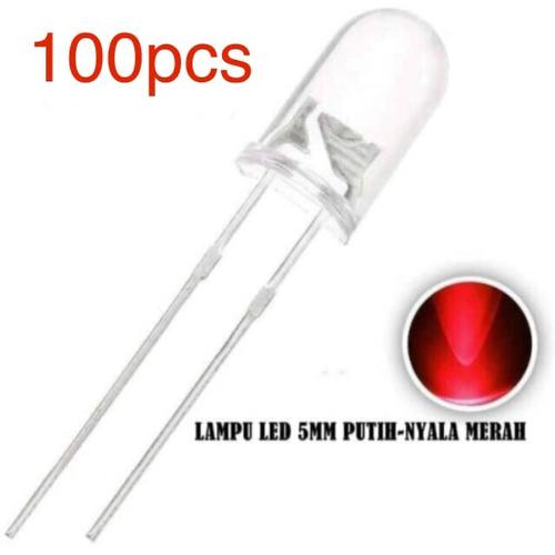 Jual 100Pcs LED 5mm Putih Nyala Merah - Kota Surabaya - Surabaya ...