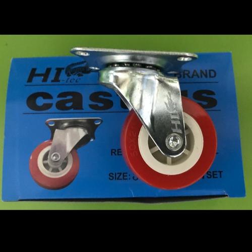 Jual Roda Caster Nylon Merah 2" / Roda Kastor / Troli 2 inch 50mm 4pc ...