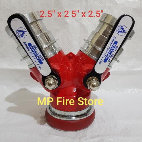 Jual Y Connection Hydrant 2 Handle Cabang 3 Way Pemadam 2.5 x 2.5 x 2.5 ...