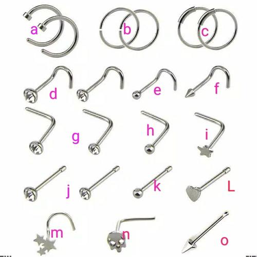 Jual anting hidung nose stainless steel piercing tindik tragus helic ...