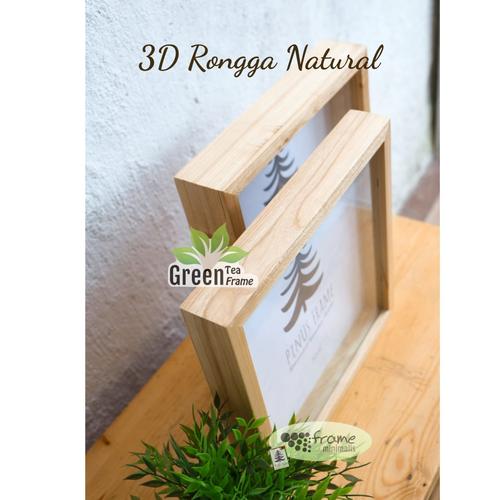 Jual Frame/Bingkai Foto 3D Box Rongga 30x30 Natural - Kota Depok ...