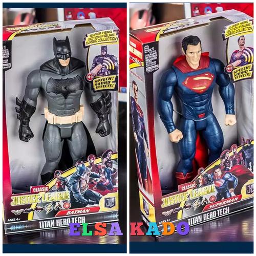 Jual Mainan Super Hero Batman Superman Titan Heroes - BATMAN HITAM ...