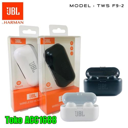 Jual HEADSET BLUETOOTH WIRELESS JBL TWS F9 2 AIRPODS - Putih - Jakarta ...