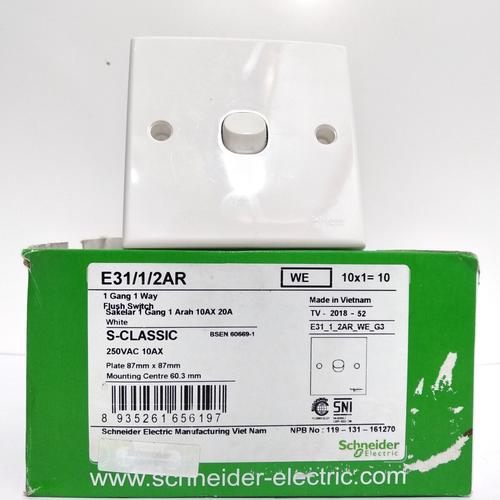 Jual SAKLAR TUNGGAL, CLIPSAL E 30 S-CLASSIC, SCHNEIDER - Kota Medan ...