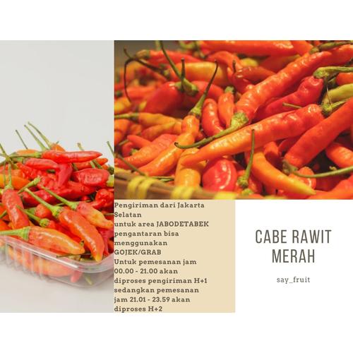 Jual Sayur Cabe Rawit Merah / Cabai Rawit / Sayur Segar / Chili - 100 ...