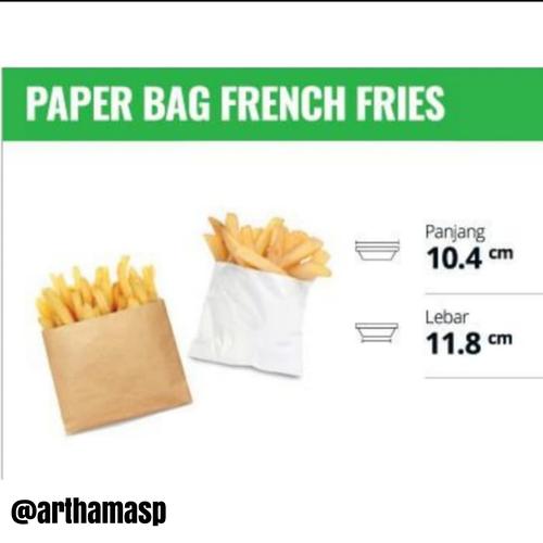 Jual kertas kentang goreng kantong kemasan / paper bag kentang goreng ...