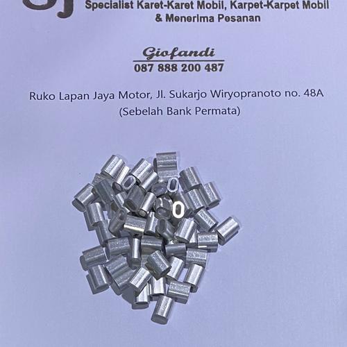 Jual Crimp ferrule alumunium 3mm / ferol sling wire rope klem kawat ...
