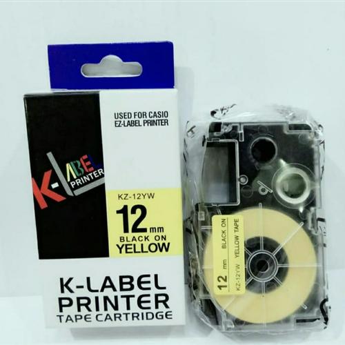 Jual K LABEL Printer 12mm - use Compatible Casio EZ Label Tape 12 mm ...