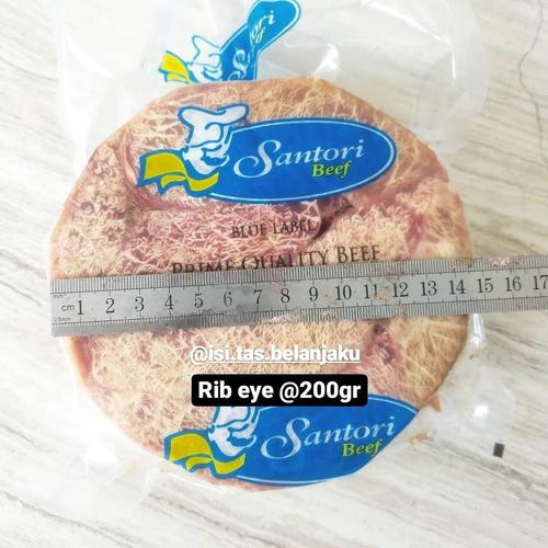 Jual santori blue label rib eye ala wagyu steak 200 gr - Striploin 200g ...
