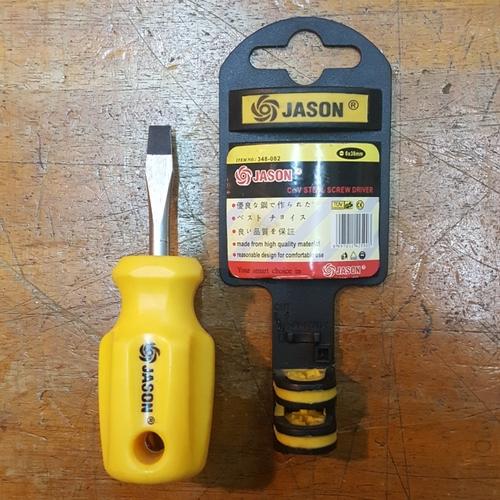 Jual Obeng Minus Mini Jason 6x38 mm / Steel Screw Driver 6 x 38 mm ...