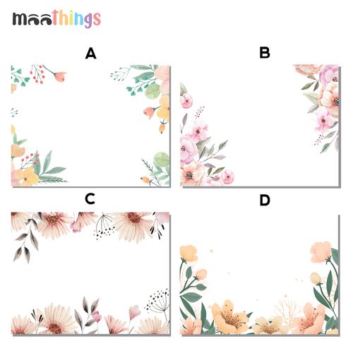 Jual Blank Card Greeting Floral / Kartu Ucapan Bunga - C - Jakarta ...