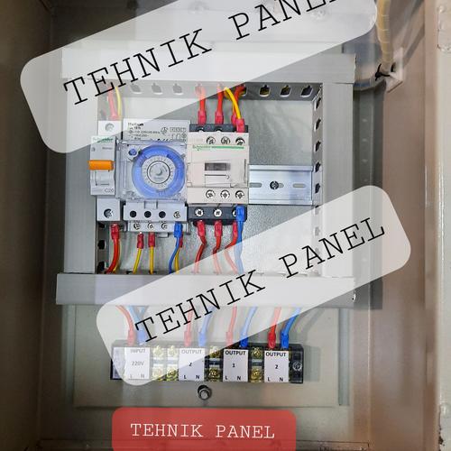 Jual panel lampu taman / panel penerangan /panel timer lampu /panel ...