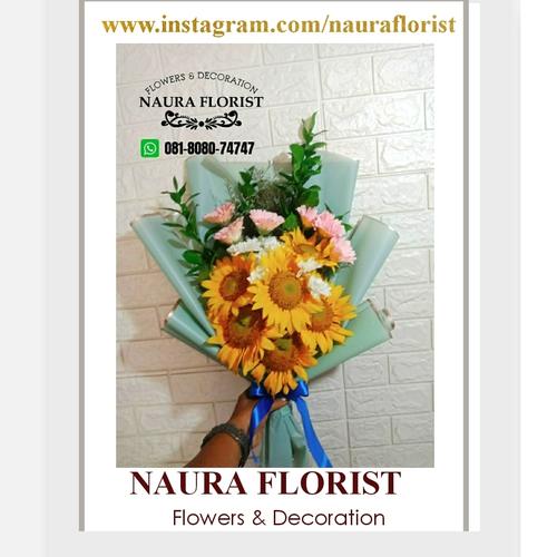 Jual buket bunga matahari/bucket matahari/hand bouquet/bunga matahari ...