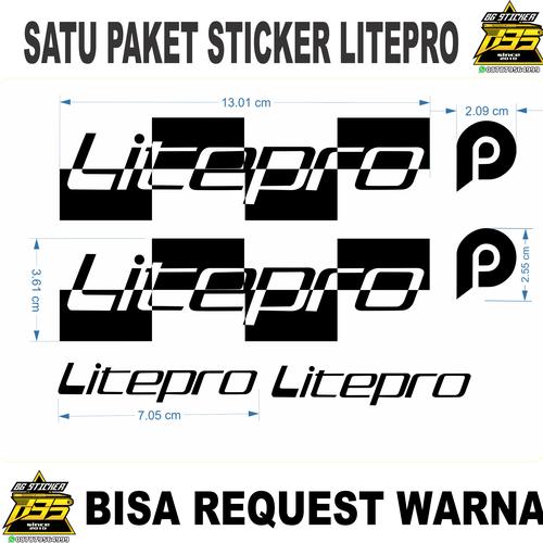 Jual STICKER LITEPRO STICKER EMBLEM SEPEDA, stiker restorasi sepeda ...