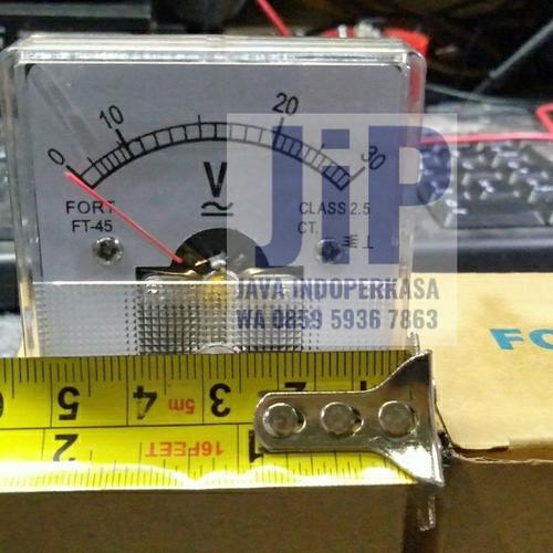 Jual Analog volt meter Fort OB-45 15v 30v 50v 150v 300v 500v model ...