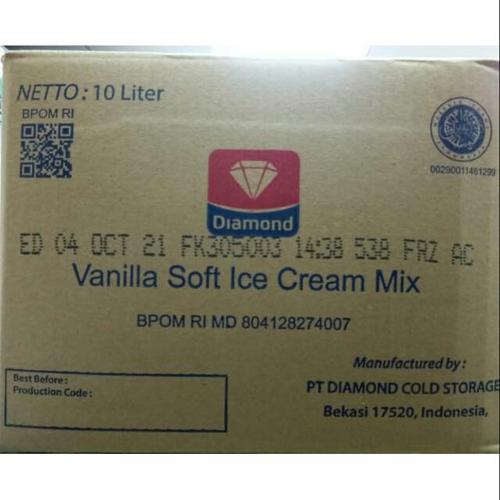 Jual diamond soft ice cream mix 10 liter.2 pcs - Kota Bandung ...