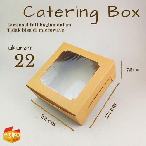 Jual Katering Box 22x22 / Dus Katering / Dus kue / kemasan makanan ...
