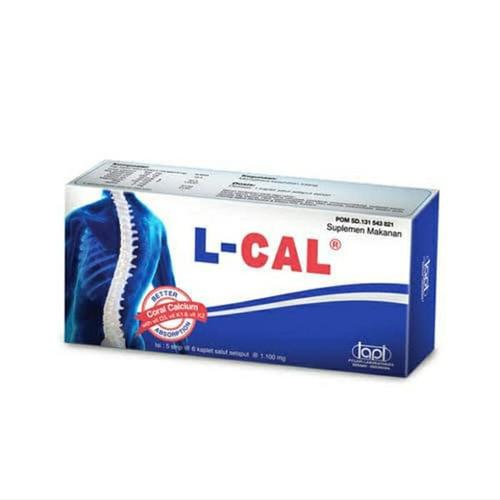 Jual L Cal isi 5 strip - Suplemen Kesehatan Tulang Plus K2 - Calsium L ...