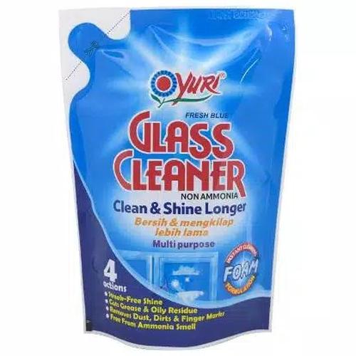 Jual Yuri Glass Cleaner Fresh Blue /Pembersih Kaca serbaguna 410 ml ...
