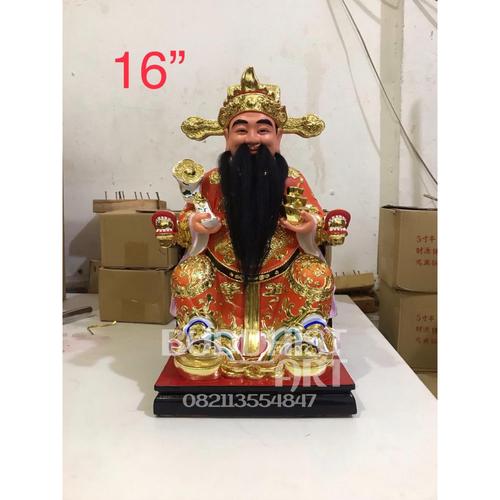 Jual patung dewa rejeki chaysen caishen chaisen ya 16 inch kayu ...