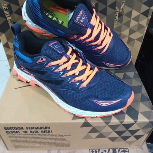 Jual sepatu pria nomor jumbo spotec original warna biru size 44-45-46 ...