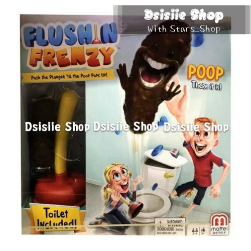 Jual Mainan Flushin Frenzy Poop / Poop Plunger / Mainan Toilet Wc ...