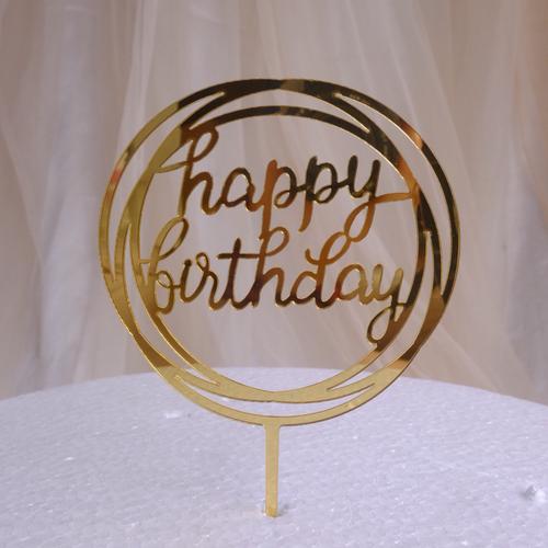 Jual Topper "Happy Birthday" - Hitam - Jakarta Barat - You Can Bake Too ...