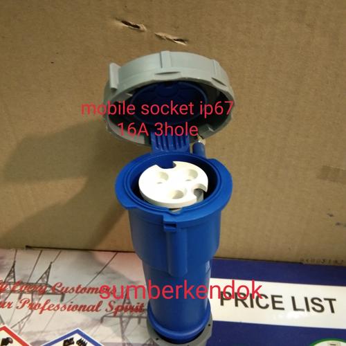 Jual INDUSTRIAL MOBILE SOCKET 16A IP67 2P + E CONECTOR KONTRA BUKAN ...