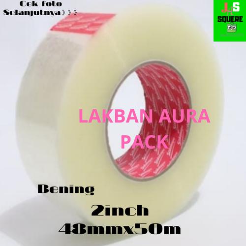 Jual Lakban Packing Bening & Coklat 2 inc 48mmx50m Aura Pack - Putih ...