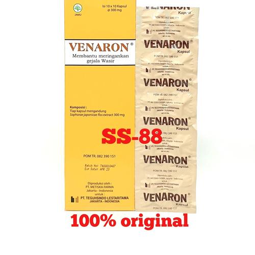 Jual VENARON ~ MEMBANTU MERINGANKAN GEJALA WASIR (STRIP ISI 10 KAPSUL ...