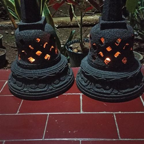 Jual Miniatur Stupa Candi Borobudur Batu Gunung Merapi / Candi Ukuran ...