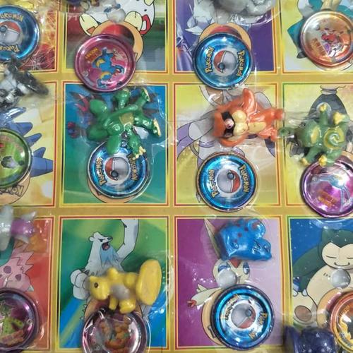 Jual mainan action figure pokemon + tazos kaleng mini 1lembarisi30pcs ...