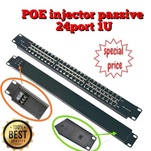 Jual Poe Injector Passive 24 Port 1u Only Rack Mount - Jakarta Barat ...