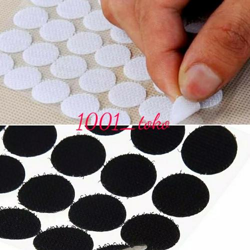 Jual velcro bulat 1 cm/ perekat bulat kasar halus - Putih - Jakarta ...