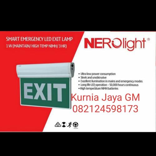 Jual NeroLight Smart Emergency LED EXIT 3watt / Lampu Emergency EXIT ...