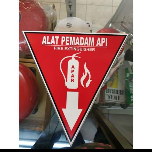 Jual STICKER SEGITIGA APAR UK 15X15CM sign rambu k3 apar - Jakarta ...