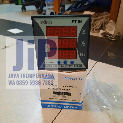 Jual digital multi meter 3 fungsi Fort FT-96VAHZ volt amper Hz meter ...