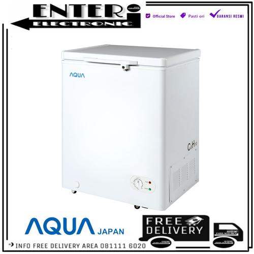 Promo AQUA JAPAN AQF100W - CHEST FREEZER AQUA SANYO 100 LITER AQF 100 W ...