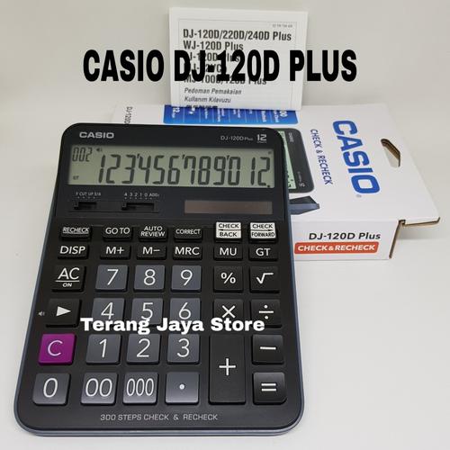 Jual Kalkulator Casio DJ-120D Plus Kalkulator 12 Digit Casio DJ-120 D Plus - Jakarta Barat ...