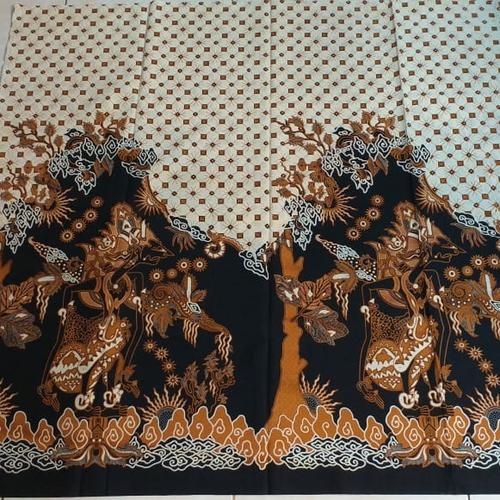 Jual Kain Batik kota solo motif wayang kulit Kawung putih - Kab ...