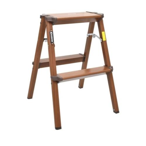 Jual KRISBOW Tangga Lipat 2 Step Motif kayu Aluminium 55Cm- ORIGINAL ...