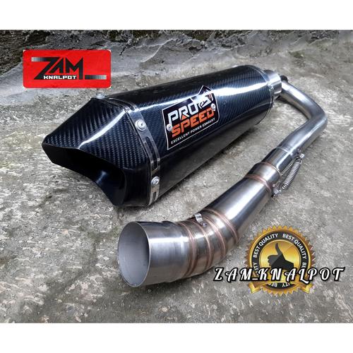 Jual knalpot PRO SPEED Shark Carbon Fullsystem nmax-pcx-aerox-xmax-adv ...
