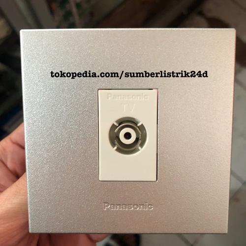 Jual Outlet tv panasonic style SILVER out let antena antenna stopkontak ...