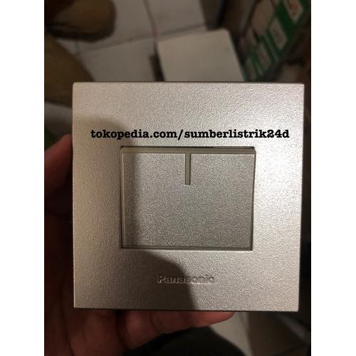 Jual Saklar engkel lebar panasonic style SILVER tunggal single switch ...