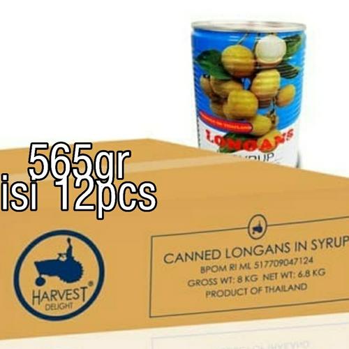 Jual Longan Kaleng / Sirup Lengkeng Harvest per karton isi 12 Ready ...