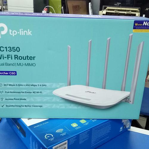 Jual AC 1350 WIFI ROUTER 5 ANTENNA DUALBAND MIMO TP LINK ARCHER C60 ...
