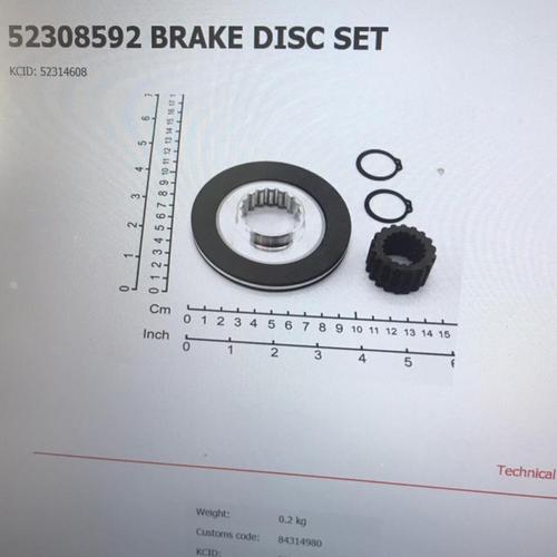 Jual Kampas/kanvas Brake dist set Motor Hoist Kone Kapasitas 2 Ton ...