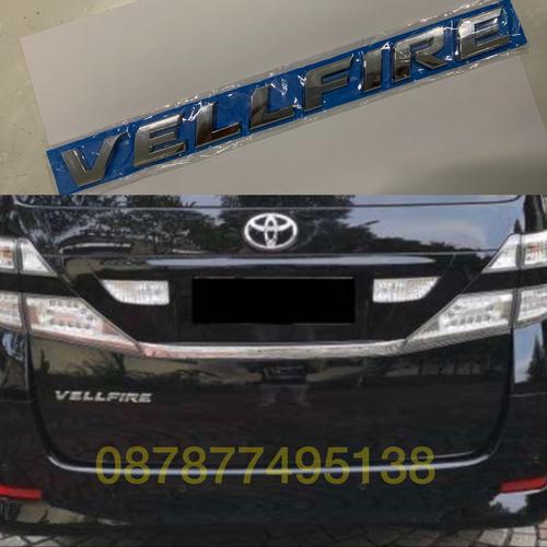 Jual Emblem Vellfire untuk Toyota Vellfire bagasi original size - Kota ...
