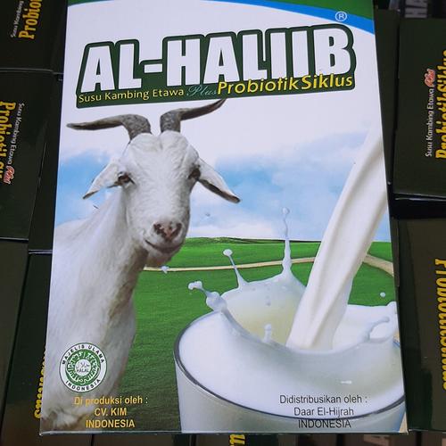 Jual susu kambing plus probiotik siklus Al HALIIB kemasan 500Gr - Kab ...